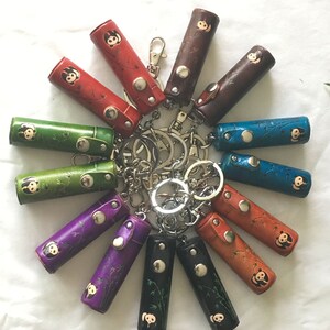 Genuine Leather Chapstick/toothpick Holder, Pill Case. Giant Panda ...