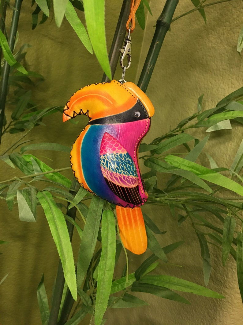 Genuine Leather Change Purse With Wristlet Strap Colorful - Etsy