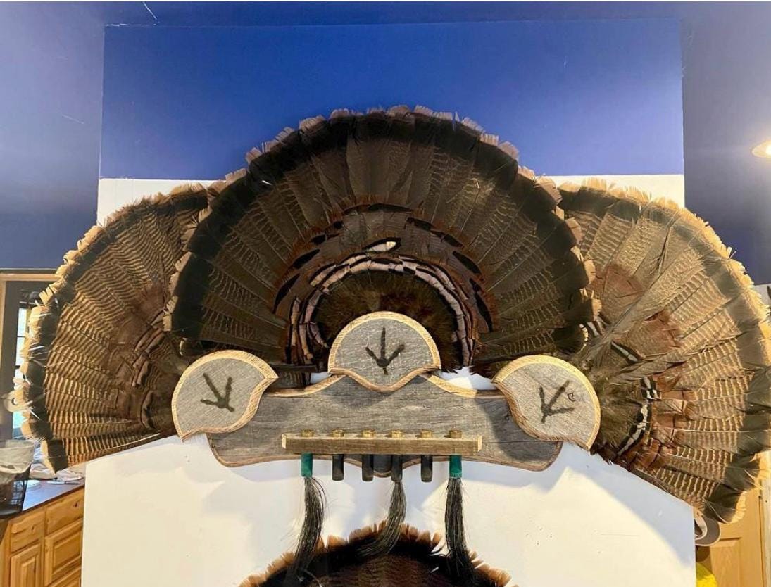 Barn Wood Triple Fan Display - Etsy