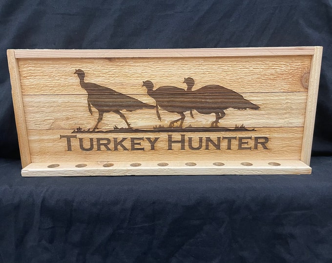 Laser Engraved 3 Turkey Beard Holder - Etsy
