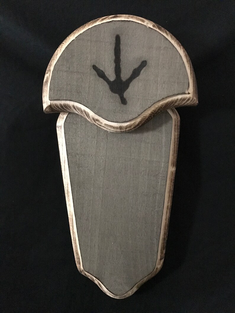 Barn Wood Single Turkey Fan beard Plaque Taxidermy Etsy