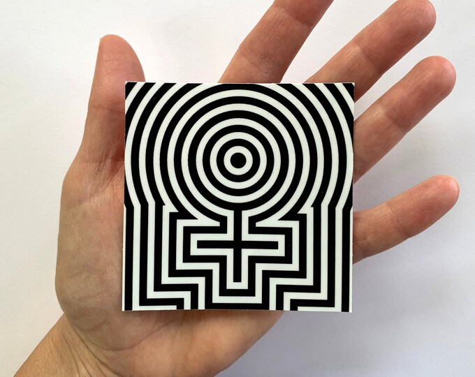 Feminist Bumper Sticker Female Symbol Reverberating - Etsy