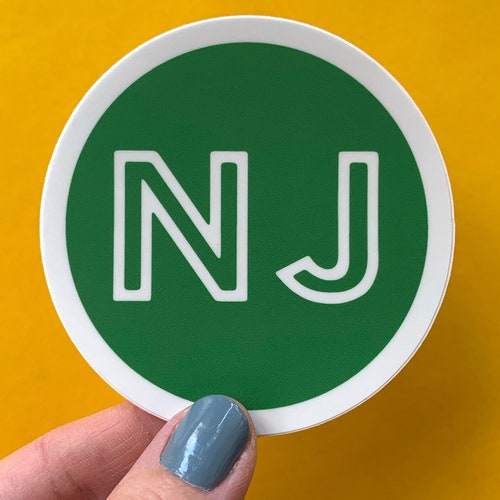 New Jersey Decal NJ State Outline Decalnew Jerseyannj State - Etsy
