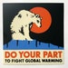 Polar Bear on Melting Iceberg Bumper Sticker. Global Warming - Etsy