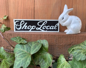 Thank You for Shopping Local Storefront Glass Vinyl Decal Window & Wall ...