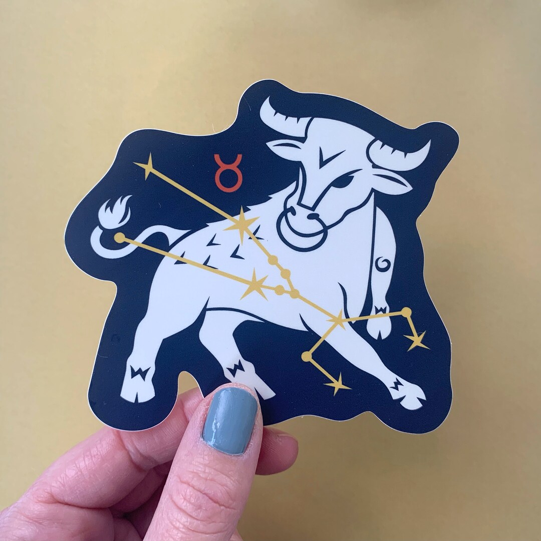 Taurus Zodiac Horoscope Astrology Bumper Sticker- High Quality Vinyl ...