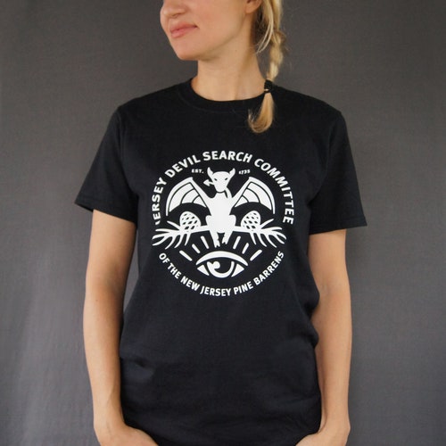 Jersey Devil Search Committee T-shirt blue - Etsy