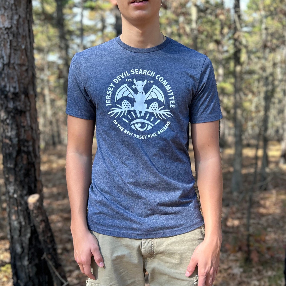 Jersey Devil Search Committee T-shirt (blue) - Etsy