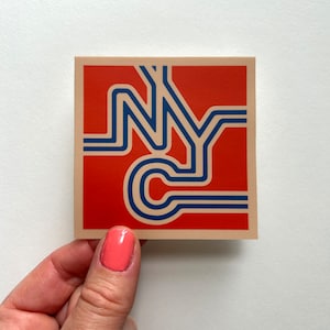 New York City NYC Subway Transit - High Quality Vinyl Decal Suitable ...