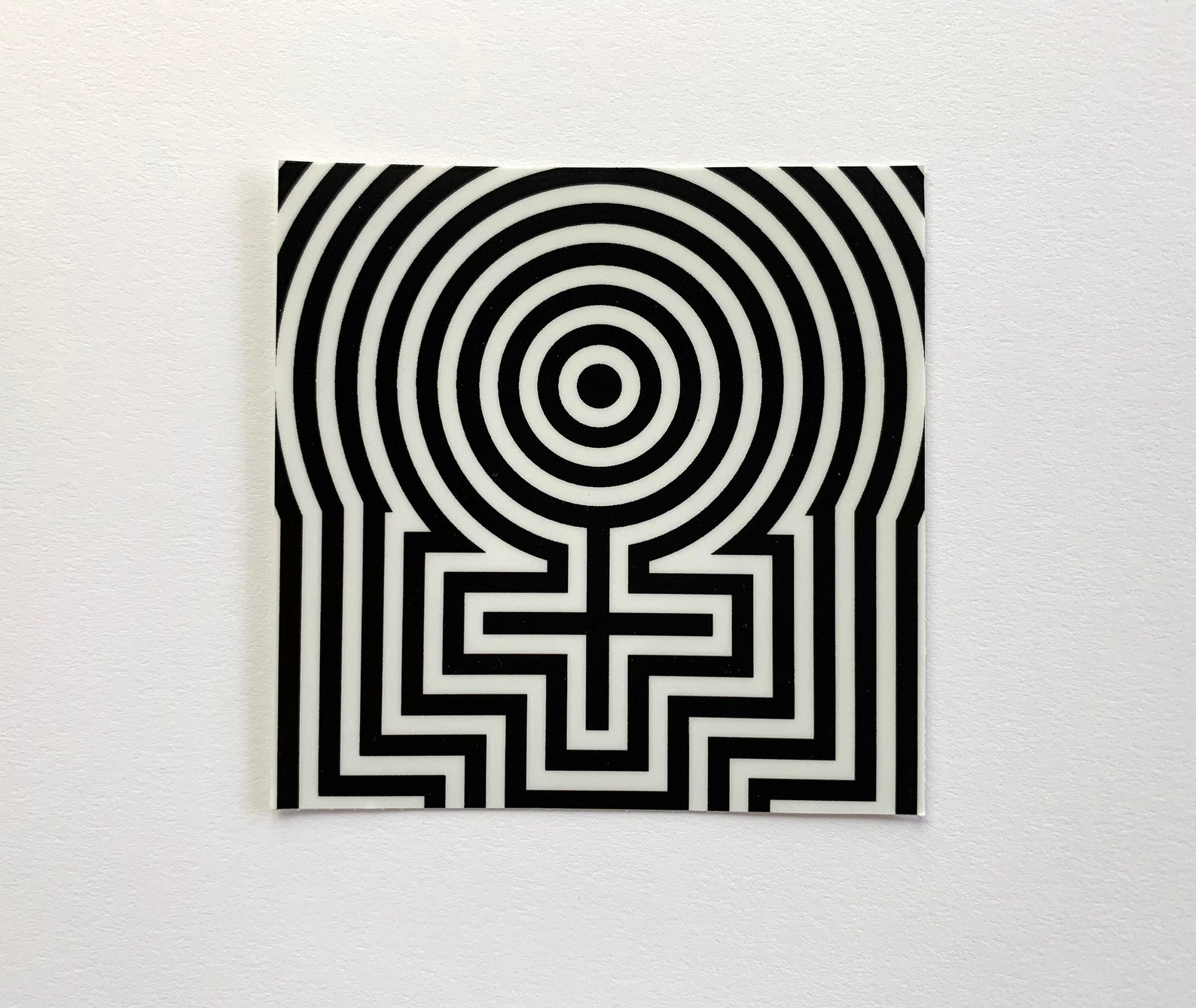 Feminist Bumper Sticker - Female Symbol Reverberating - Etsy