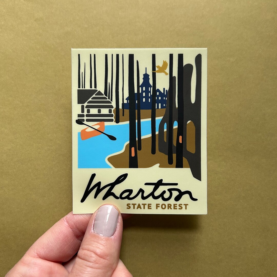 Wharton State Forest of New Jersey Bumper Sticker/waterproof Vinyl ...