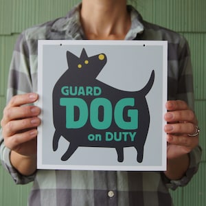 Beware of Guard Dog Sign, for Interior/window - Etsy