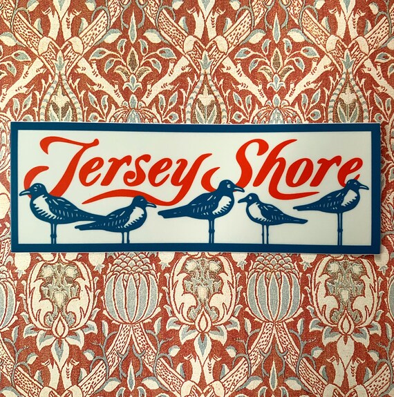 Jersey Shore High Quality Decal Script Lettering With - Etsy