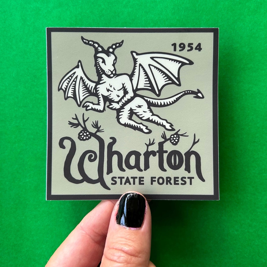 Wharton State Forest of New Jersey With Jersey Devil Bumper Sticker ...