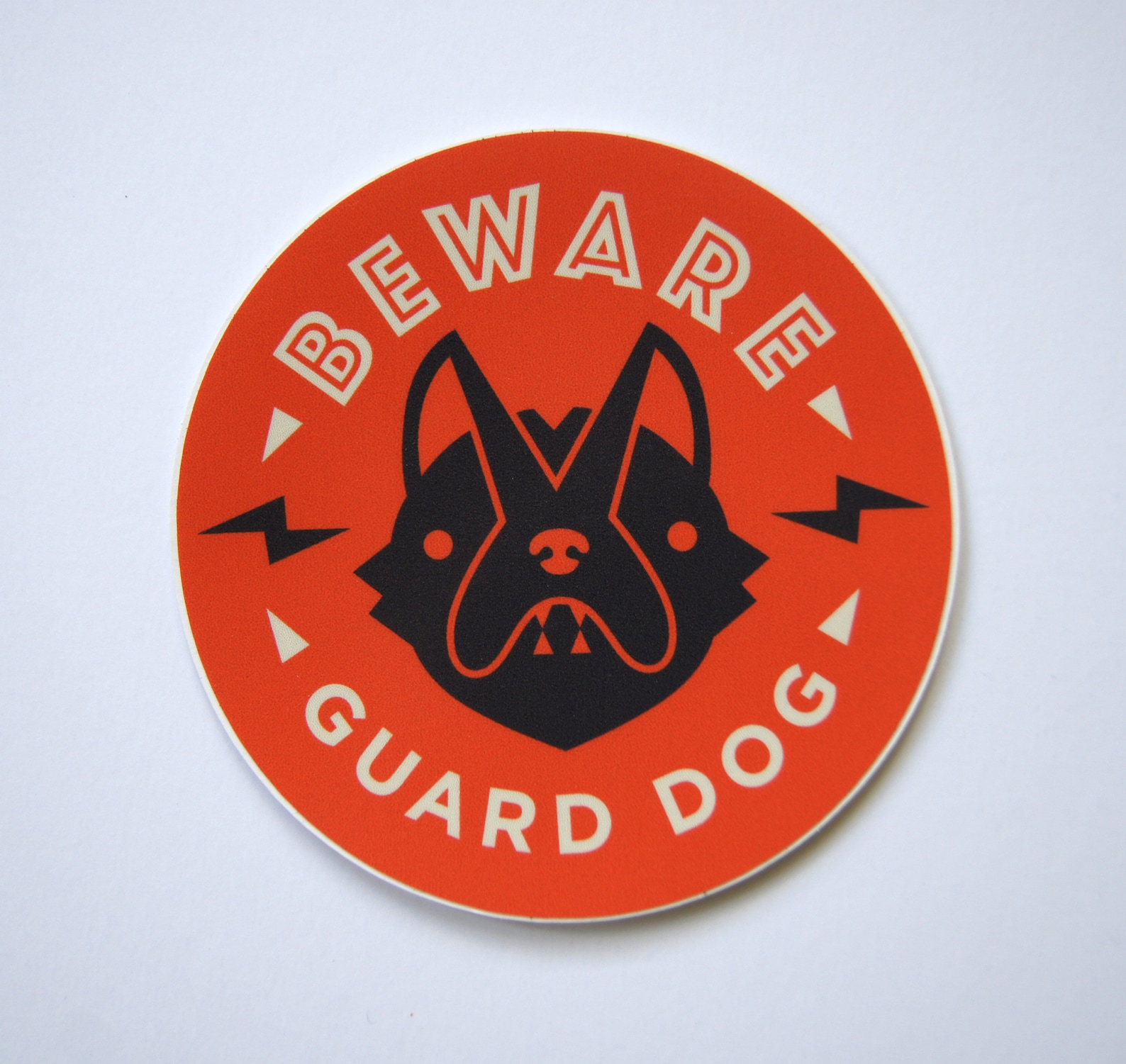 Beware of Guard Dog Window Decal Sign - Etsy