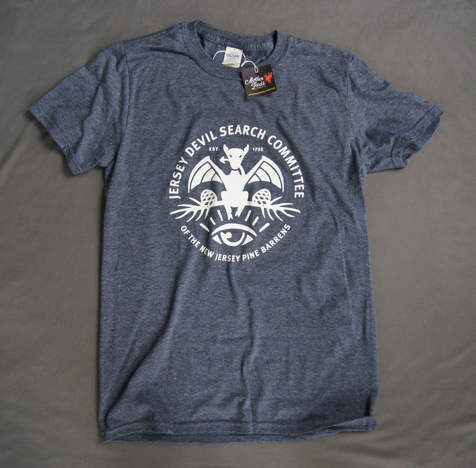 Jersey Devil Search Committee T-shirt blue - Etsy