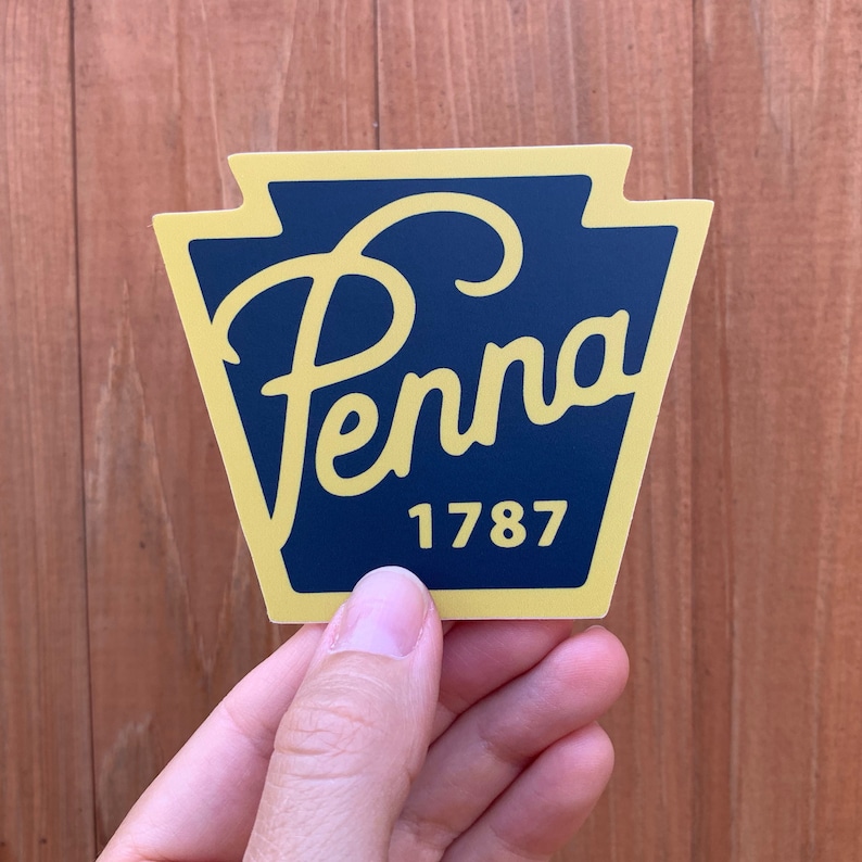 Pennsylvania Keystone penna Bumper Sticker High - Etsy