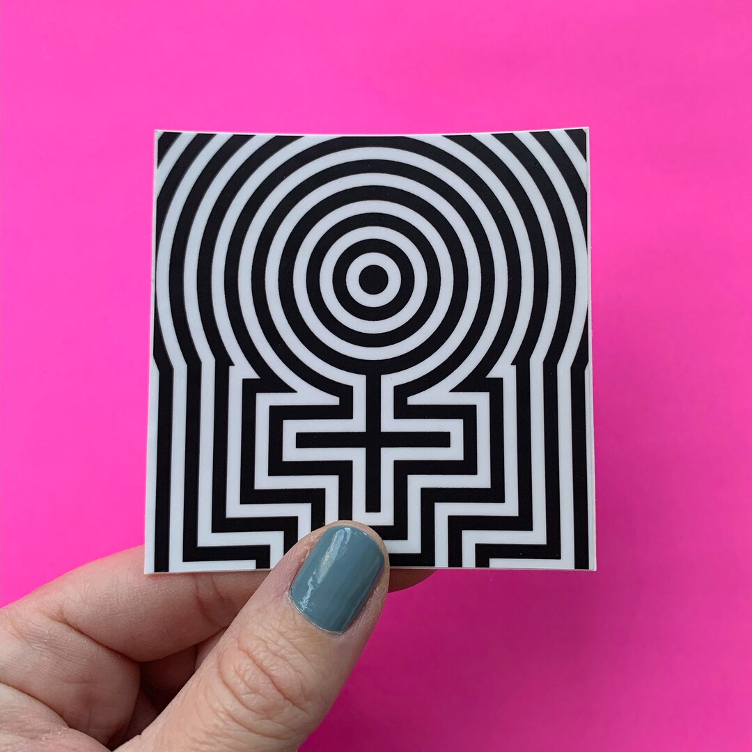 Feminist Bumper Sticker - Female Symbol Reverberating - Etsy