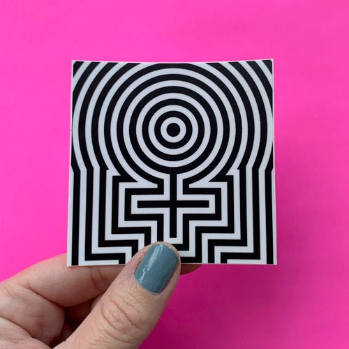 Feminist Bumper Sticker Female Symbol Reverberating - Etsy