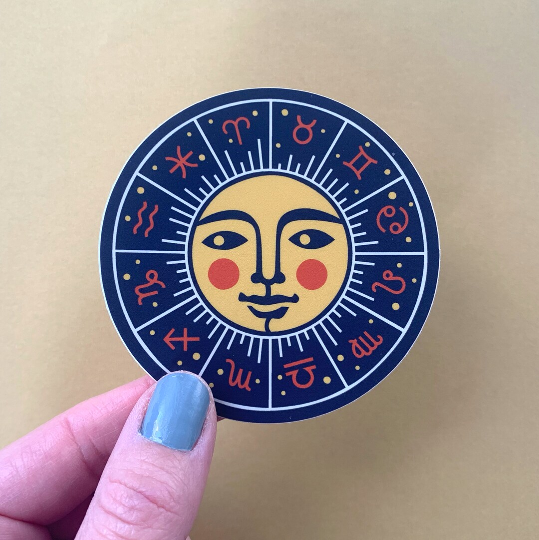 Sun Zodiac Horoscope Astrology Bumper Sticker- High Quality Vinyl Decal ...
