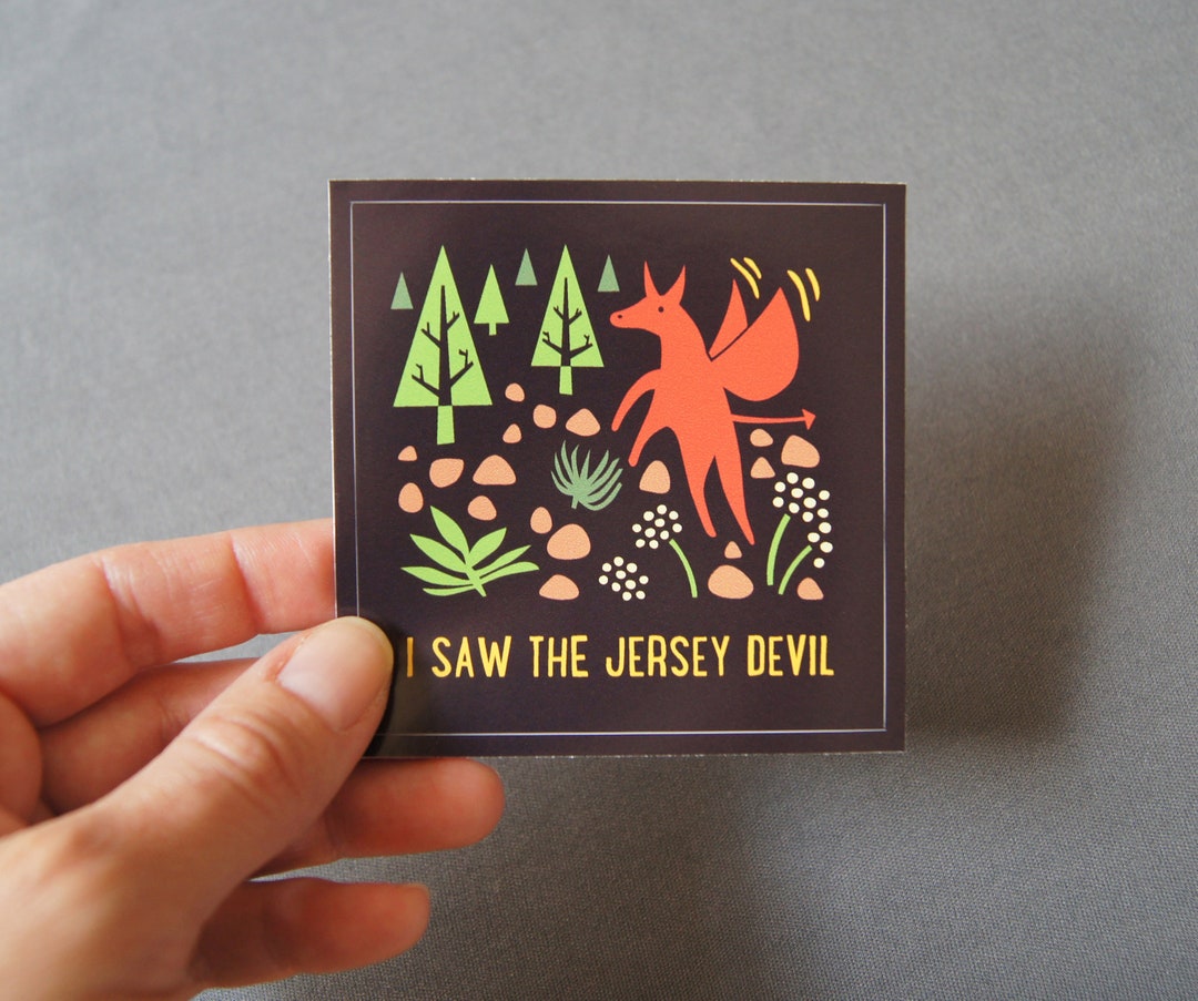 I Saw the Jersey Devil Bumper Sticker - Etsy