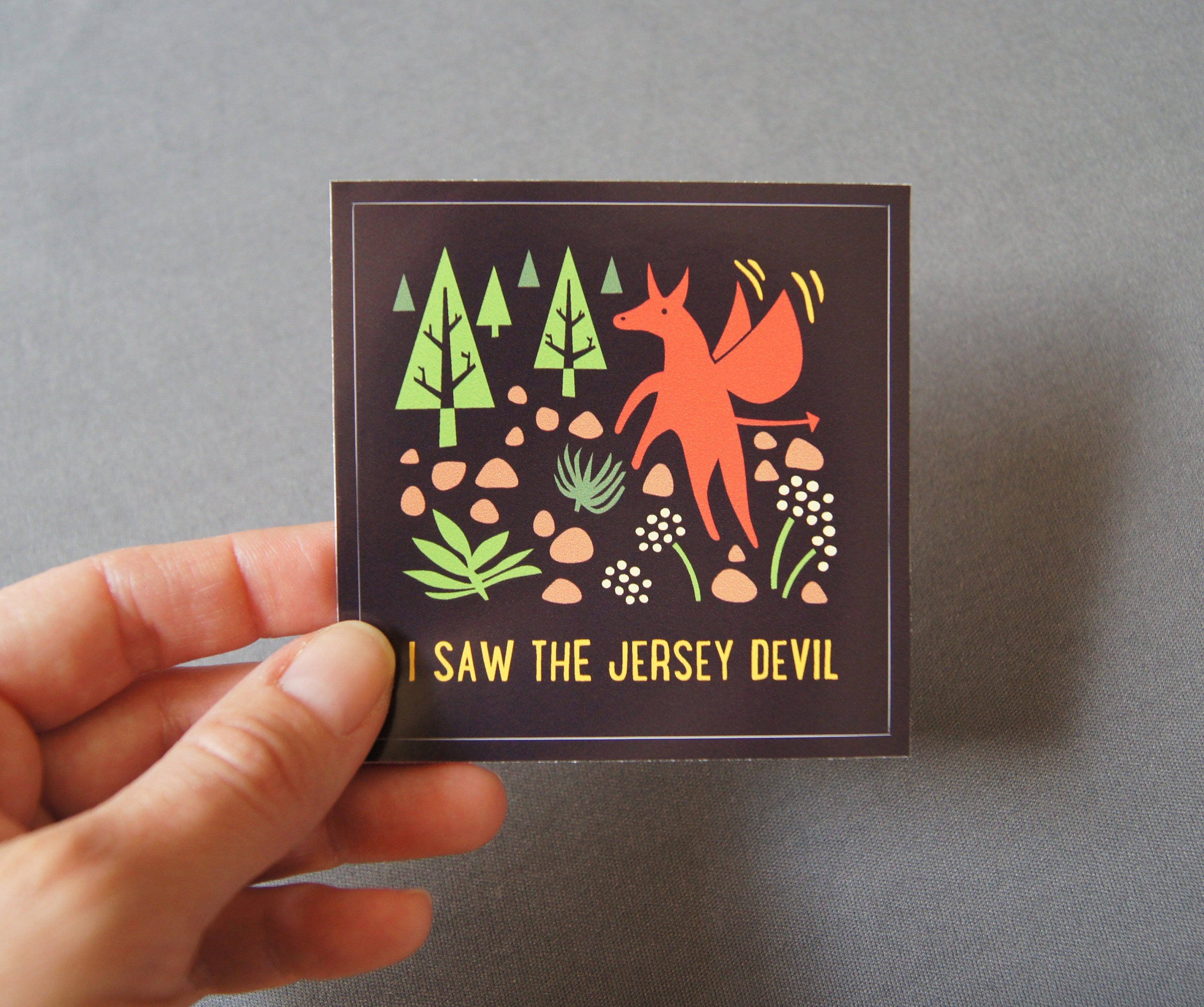 I Saw the Jersey Devil Bumper Sticker | Etsy