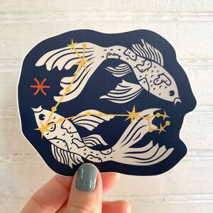 Pisces Zodiac Horoscope Astrology Bumper Sticker - High Quality Vinyl ...