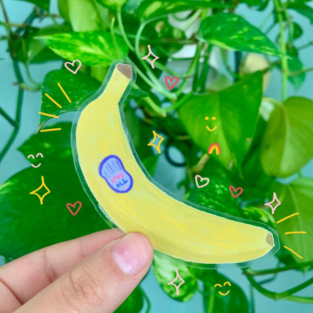 Banana Fruit Sticker - Etsy