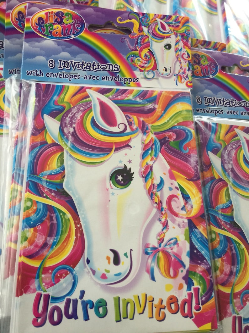 1 Package Lisa Frank Invitations NIP - Etsy