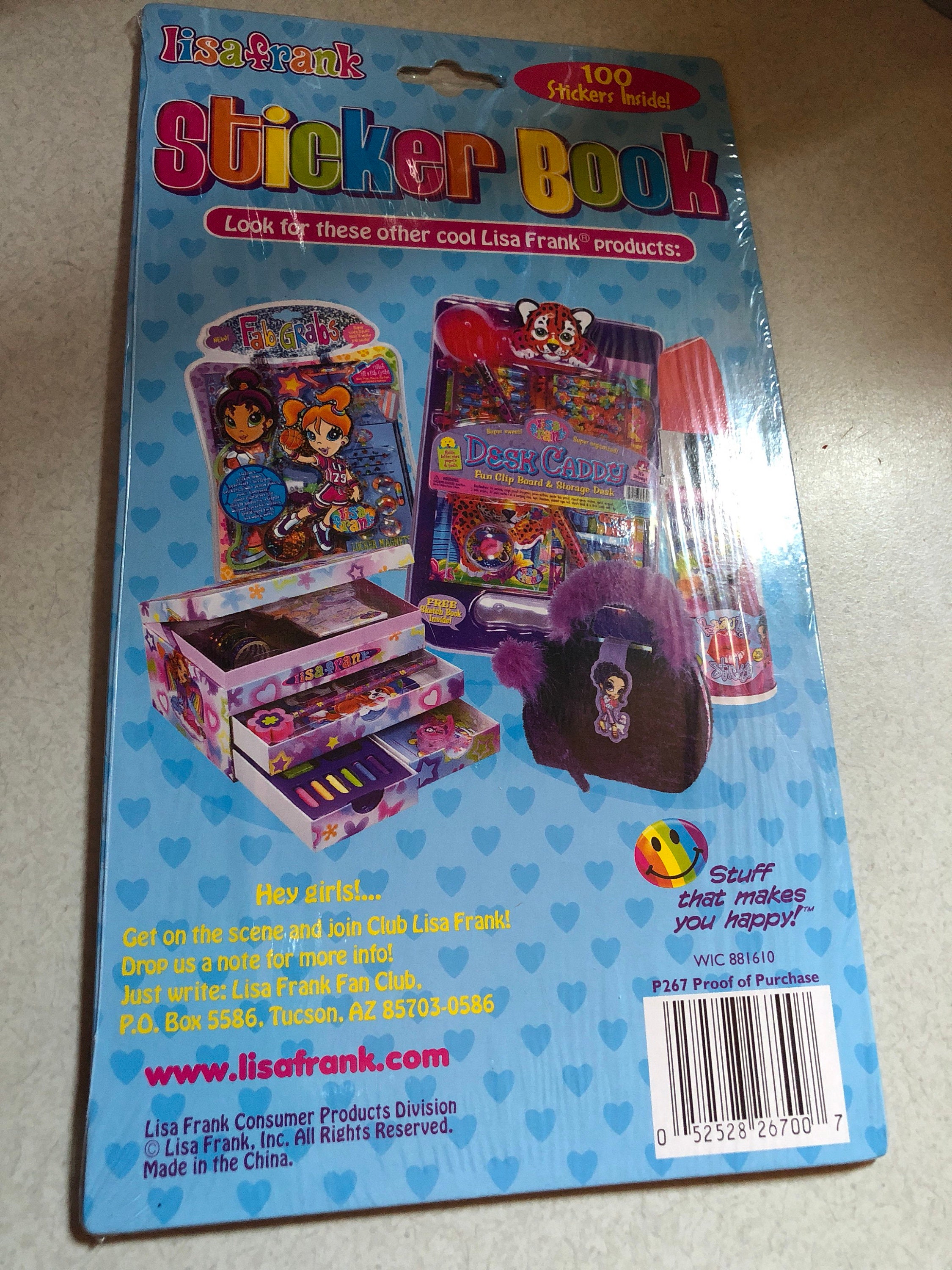 Lisa Frank My Sticker Book 100 Stickers Inside Unopened | Etsy