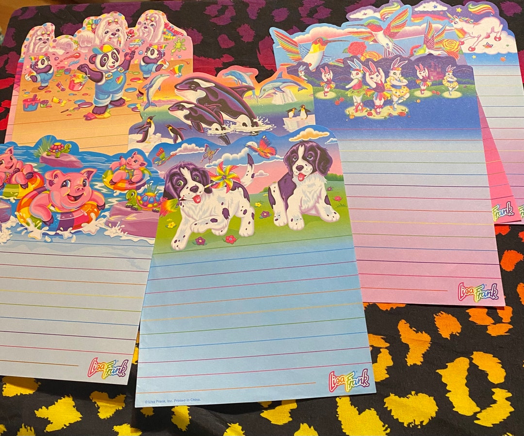 Vintage Lisa Frank Stationery Die Cut Writing Sheet YOU CHOOSE - Etsy
