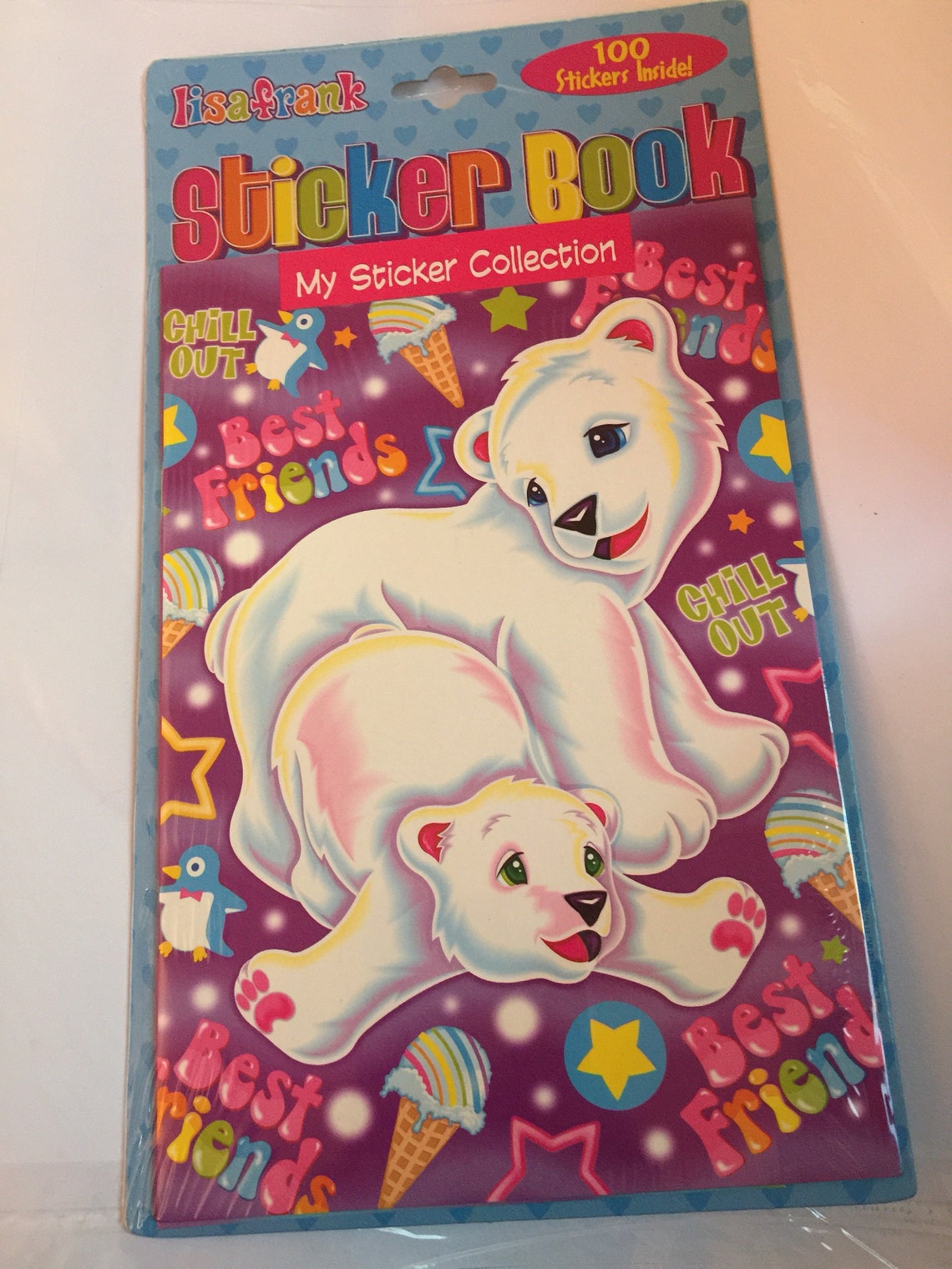 Lisa Frank Sticker Book with 100 Stickers Roary | Etsy