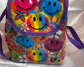 Smiley Face Backpack - Etsy