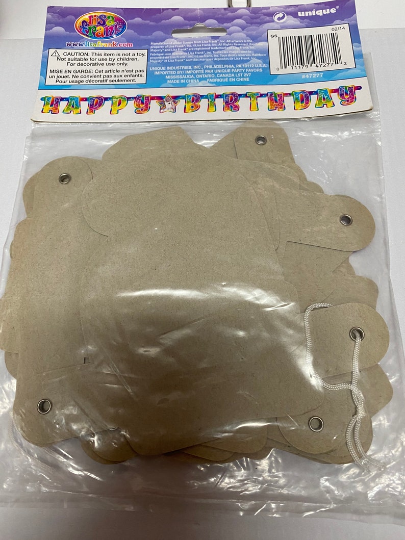 Lisa Frank Birthday Banner - Etsy