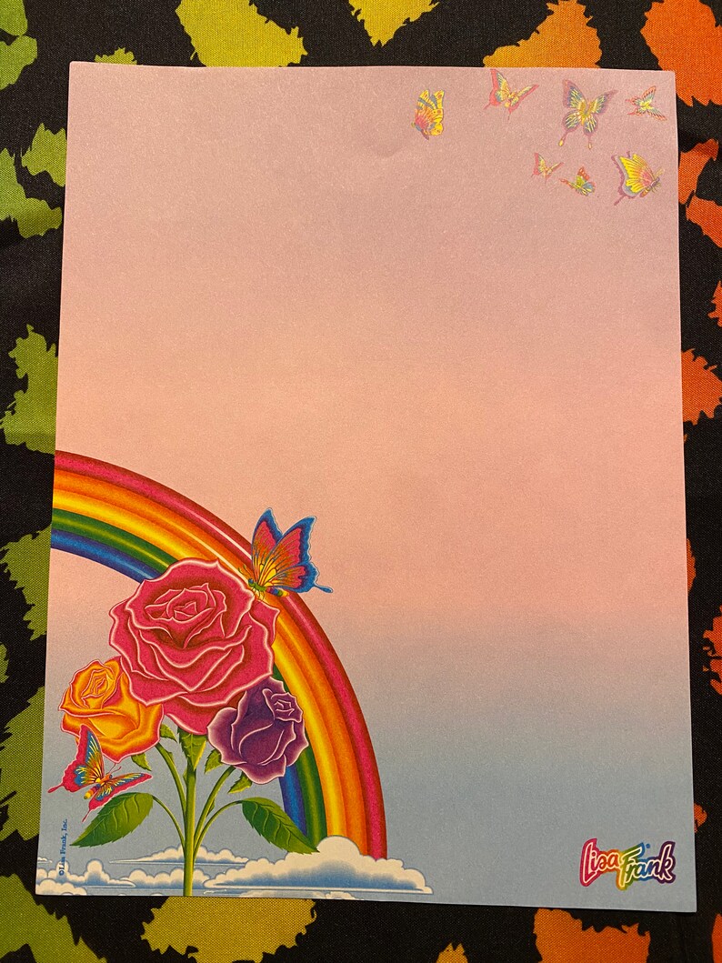 Lisa Frank Stationery Sheets - Etsy