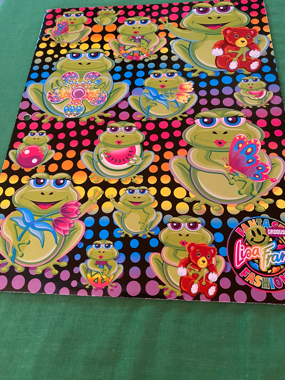 Vintage Lisa Frank 2 Pocket Folder FUNKADELIC FROGS - Etsy