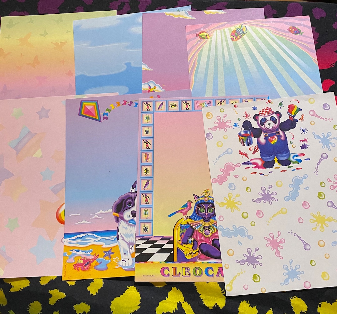 Lisa Frank Stationery Writing Sheet YOU CHOOSE - Etsy