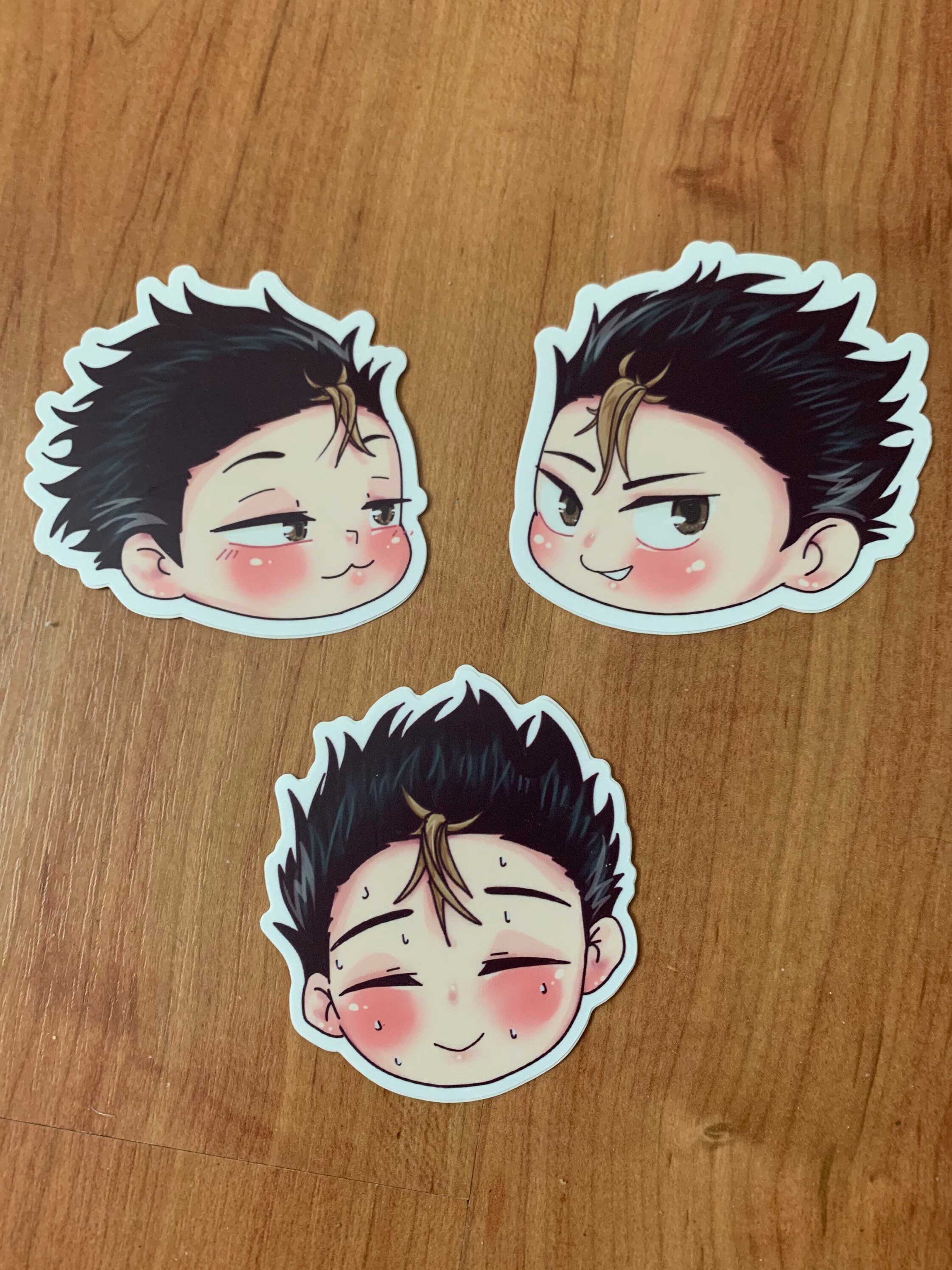 Haikyuu Nishinoya Sticker Pack Actualización De Envío En Etsy
