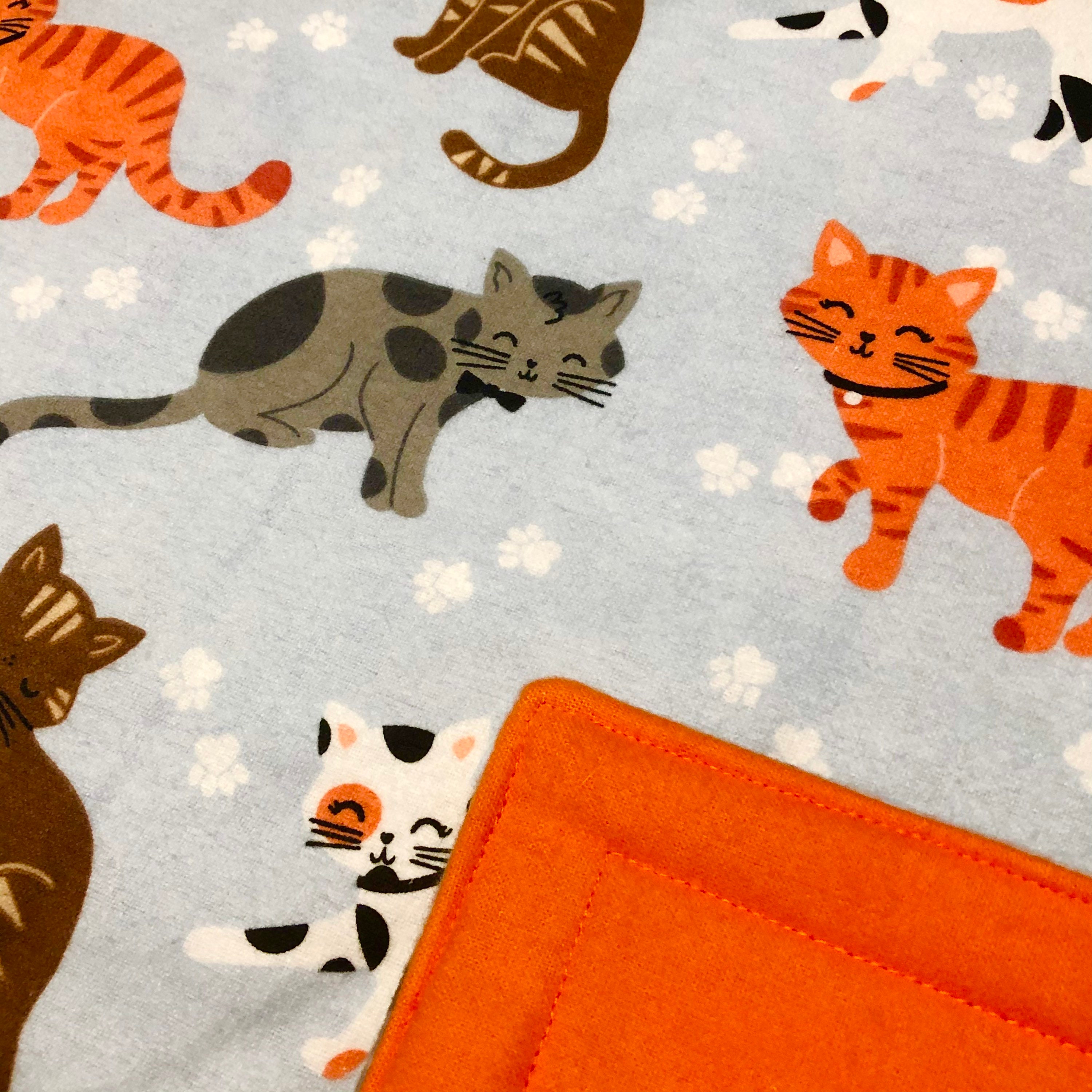 Orange Calico Brown Kitty Blanket/handmade/flannel | Etsy