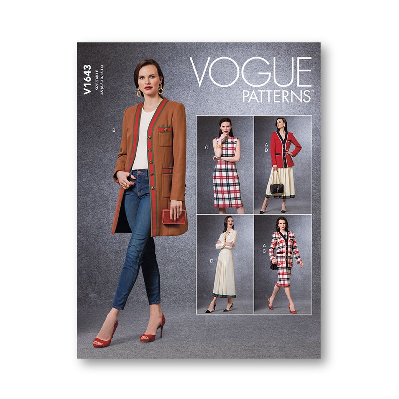 Vogue Jacket Pattern - Etsy