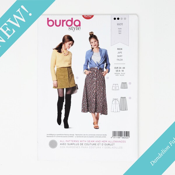 Burda Skirt - Etsy