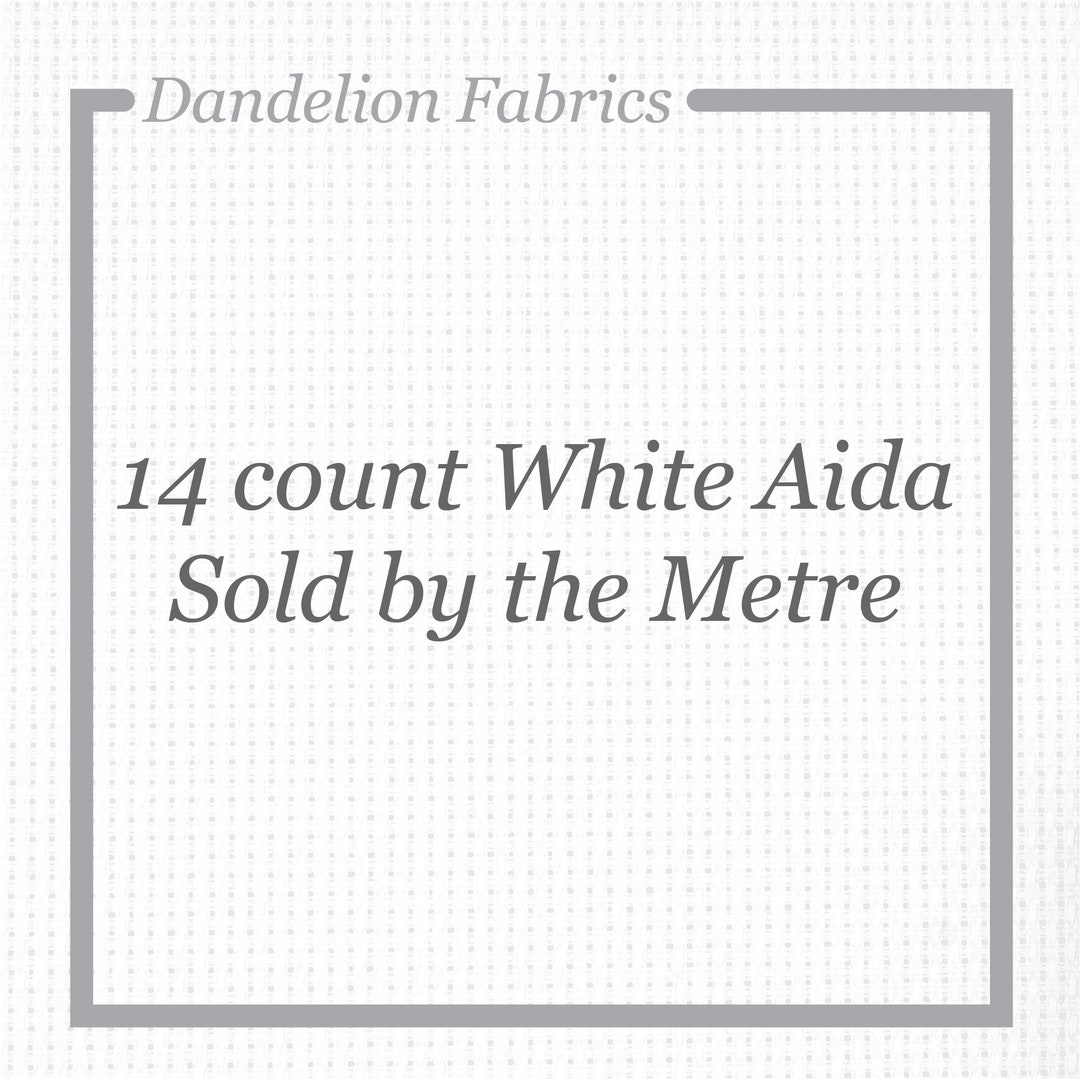 Aida Cloth Metre for Cross Stitch- 100% Cotton- Sold by the Metre- 76cm ...