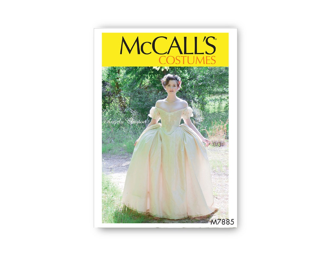 Rococo Dress Pattern- Mccall's Pattern- Boned Bodice With Back Lacing ...