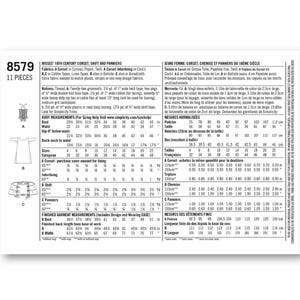 Corset, Shift, Panniers- Simplicity Pattern- 18th C Boned Corset ...
