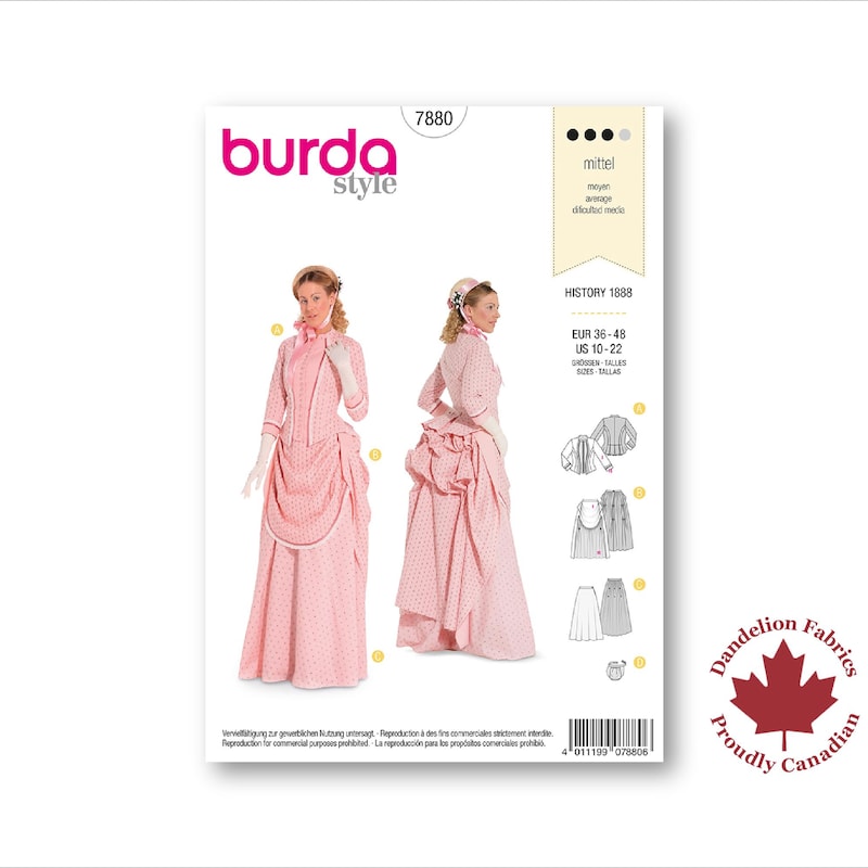 Bustle Dress Pattern - Etsy
