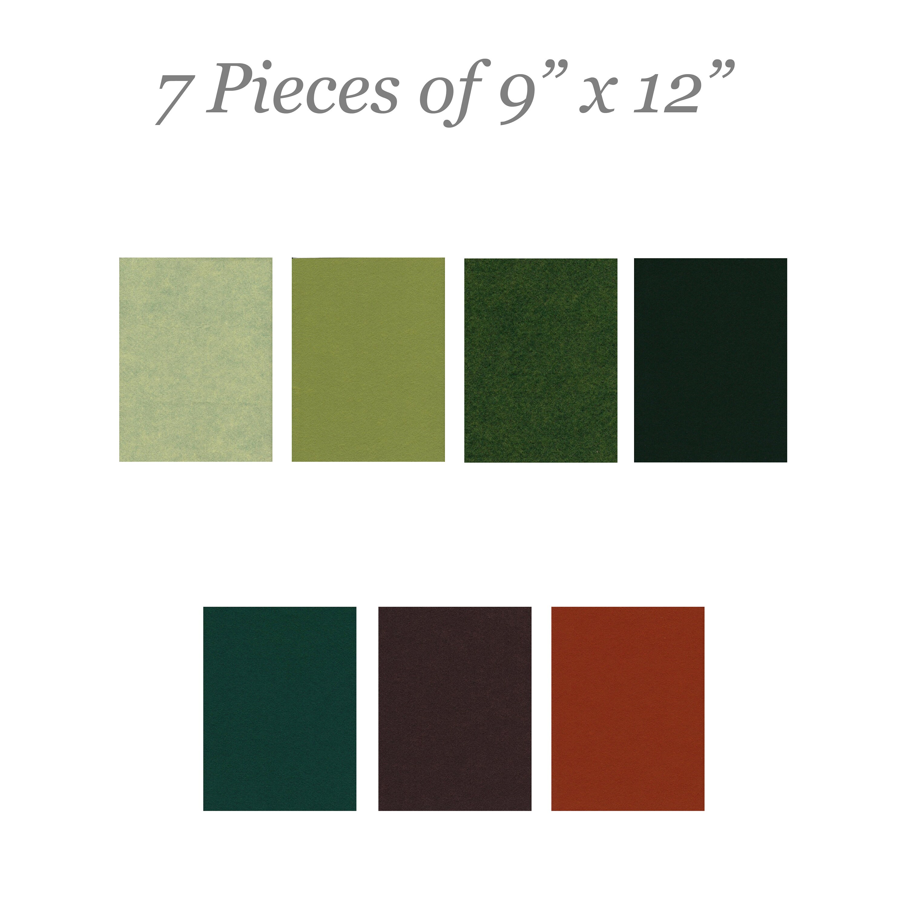 Woodland Felt Pack 7 Sheets Wool Blend 9 X 12 - Etsy Canada