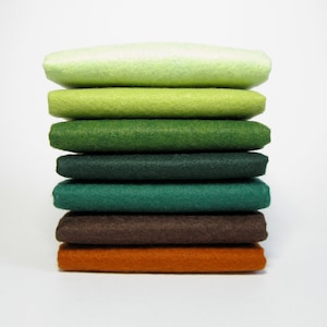 Woodland Felt Pack - 7 Sheets- Wool Blend- 9" X 12" (22.8cm X 30.4cm ...