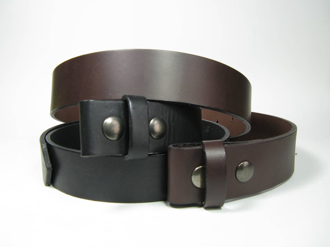 Leather Snap Belts - Canadian Made - Etsy