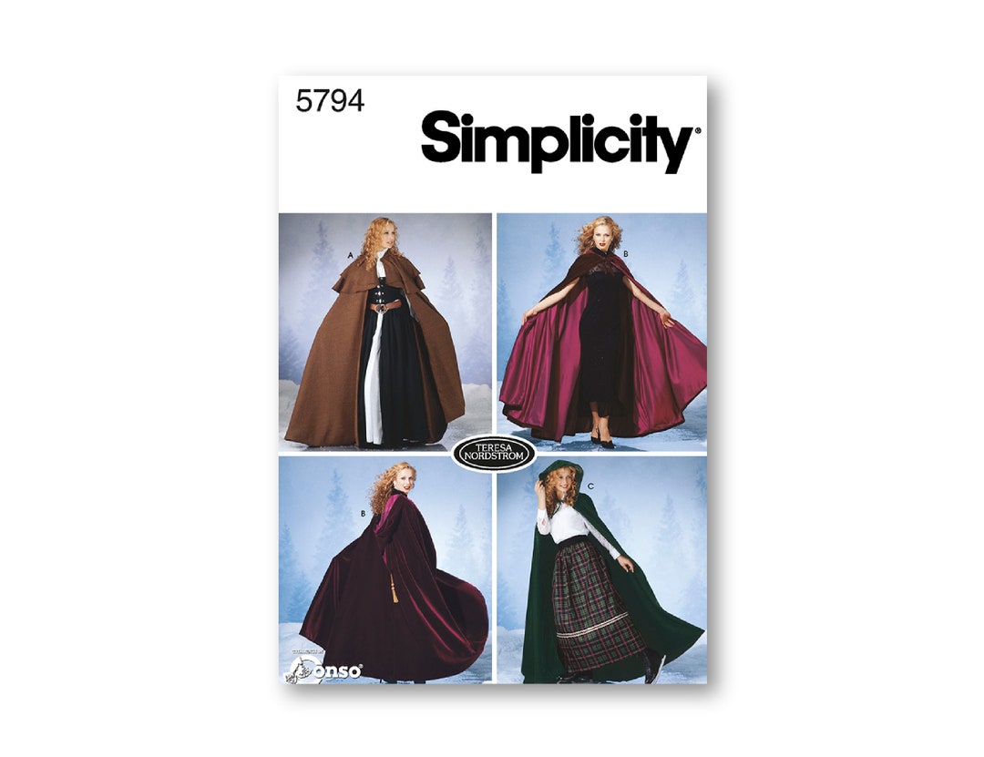 Full-length Cape- Simplicity Pattern- Cape With Lining, Three Different ...