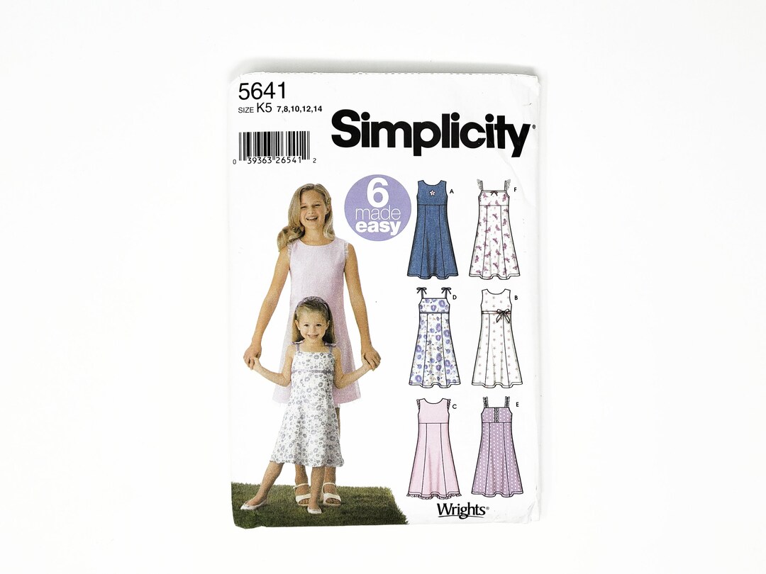 Vintage Simplicity Pattern 2003 Children's Sleeveless - Etsy